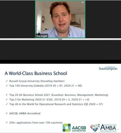 Business School hosts day of webinars around the world for prospective ...