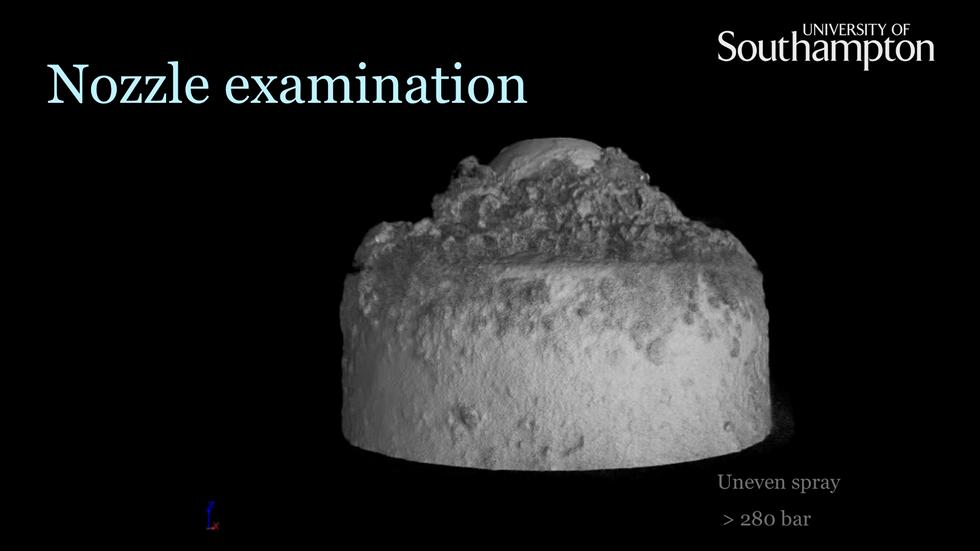 Inspection of components from a marine engine | µ-VIS ...