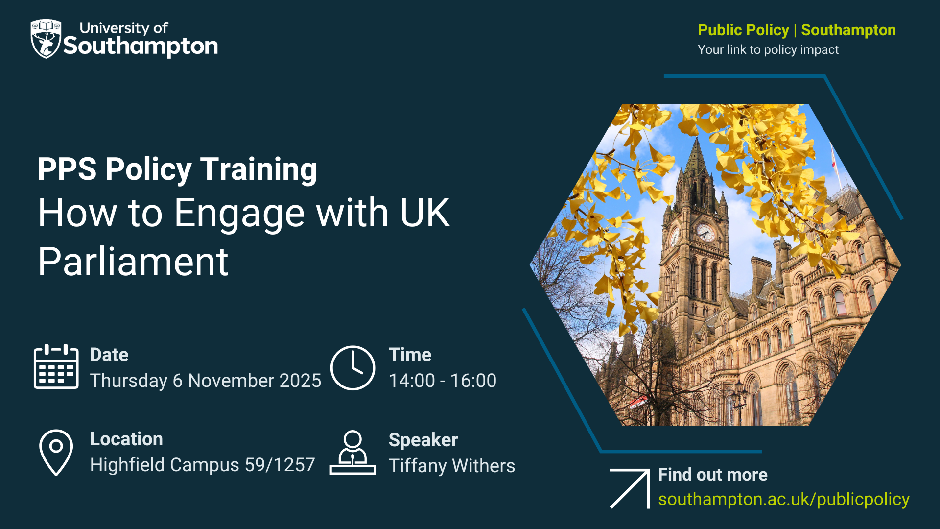 PPS Training Session: How to Engage with UK Parliament