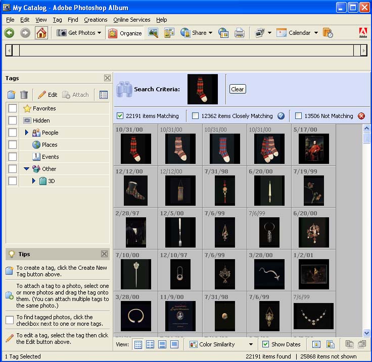 Adobe Photoshop Album tests